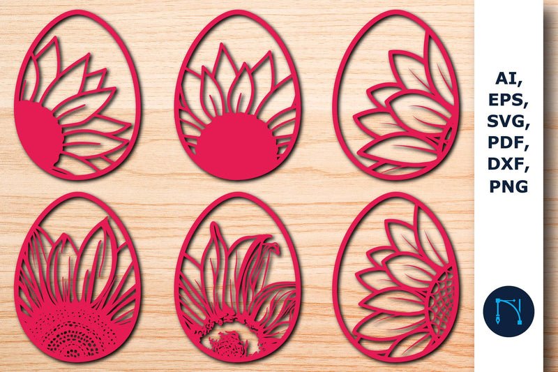 Cricut easter egg with sunflower Bundle - So Fontsy