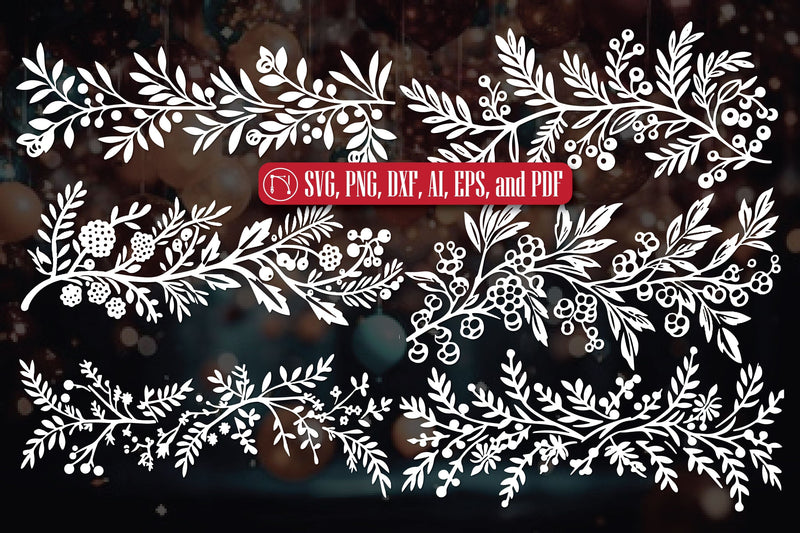 Cricut Holly Jolly Graphics SVG Bundle - So Fontsy