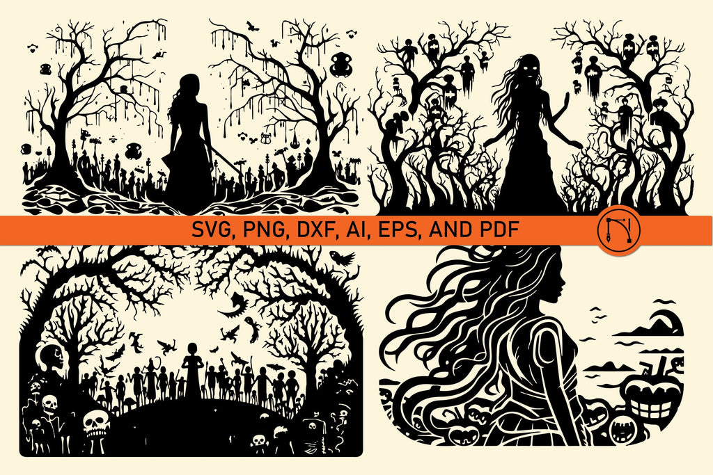 Cricut Horror Halloween SVG Bundle - So Fontsy