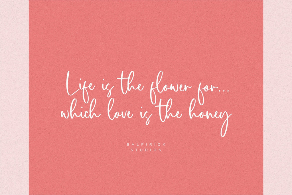 Crimson Bouquet a Modern Calligraphy Font - So Fontsy