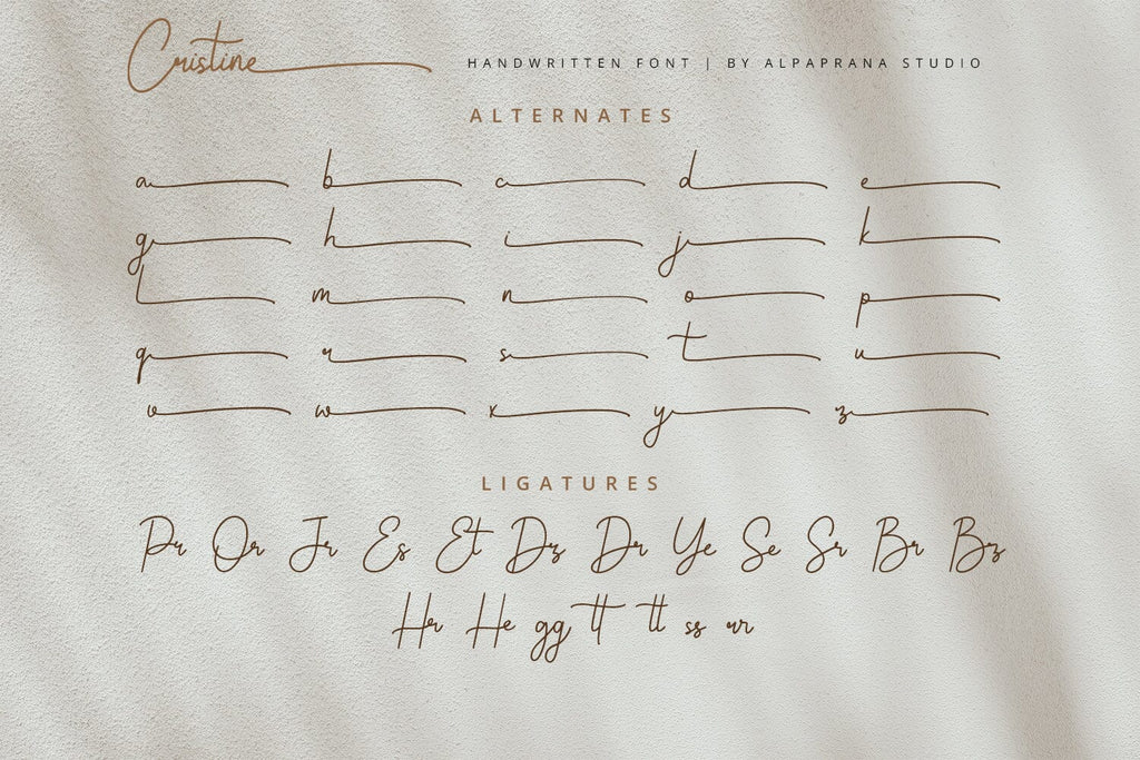 Cristine - Handwritten Font - So Fontsy