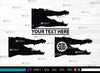 Crocodile Monogram, Crocodile Silhouette, Crocodile SVG, Caiman Svg ...