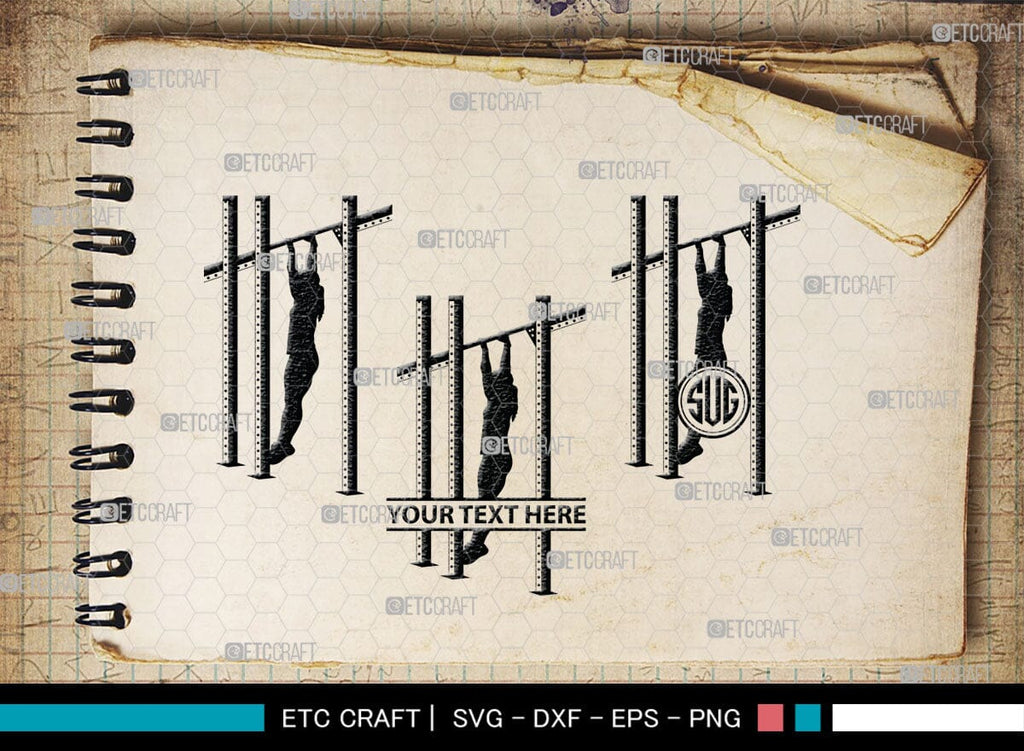 Cross Fit Monogram, Cross Fit Silhouette, Cross Fit SVG, Fitness Svg ...