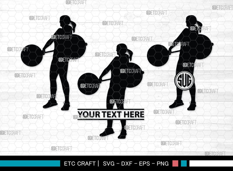 Cross Fit Monogram, Cross Fit Silhouette, Cross Fit SVG, Fitness Svg ...