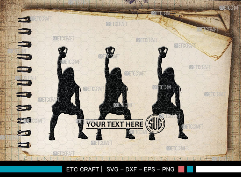 Cross Fit Monogram, Cross Fit Silhouette, Cross Fit SVG, Fitness Svg ...