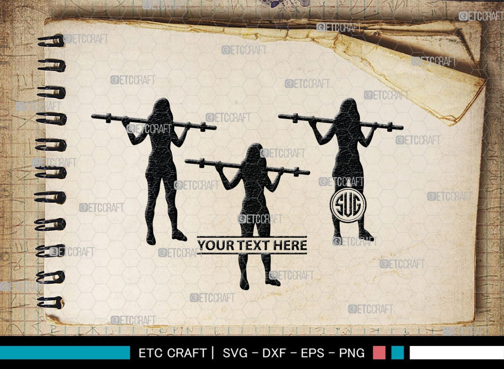 Cross Fit Monogram, Cross Fit Silhouette, Cross Fit SVG, Fitness Svg ...