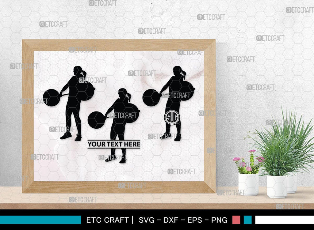 Cross Fit Monogram, Cross Fit Silhouette, Cross Fit SVG, Fitness Svg ...