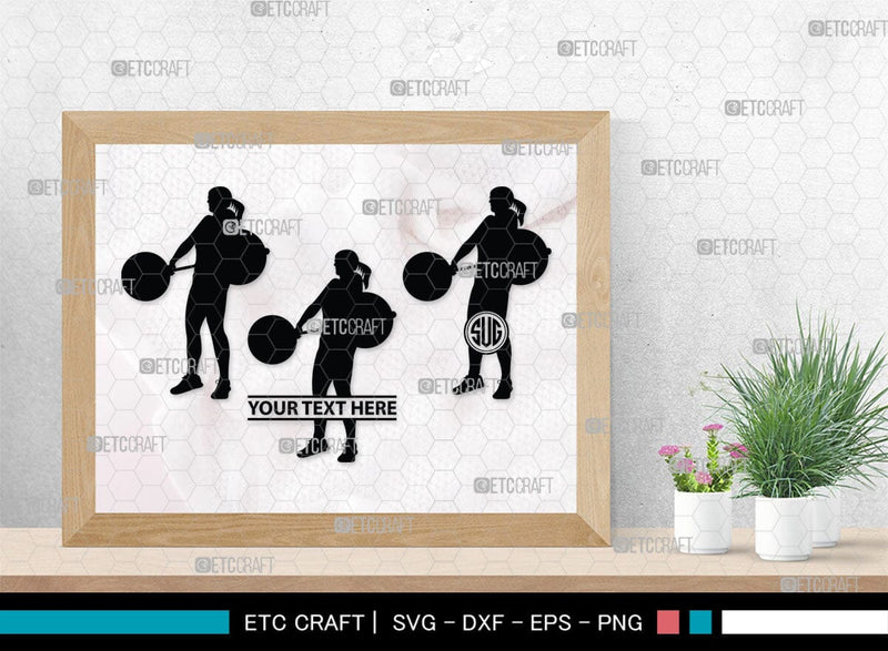 Cross Fit Monogram, Cross Fit Silhouette, Cross Fit SVG, Fitness Svg ...