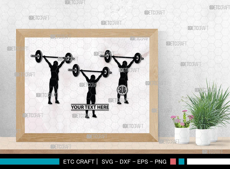 Cross Fit Monogram, Cross Fit Silhouette, Cross Fit SVG, Fitness Svg ...