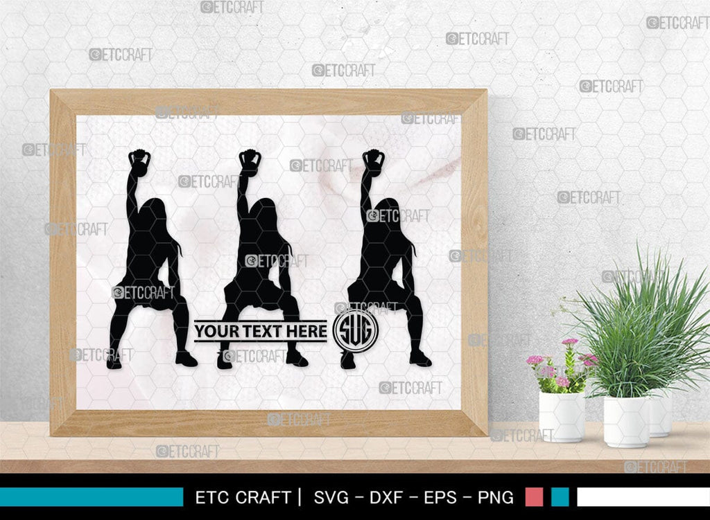 Cross Fit Monogram, Cross Fit Silhouette, Cross Fit SVG, Fitness Svg ...