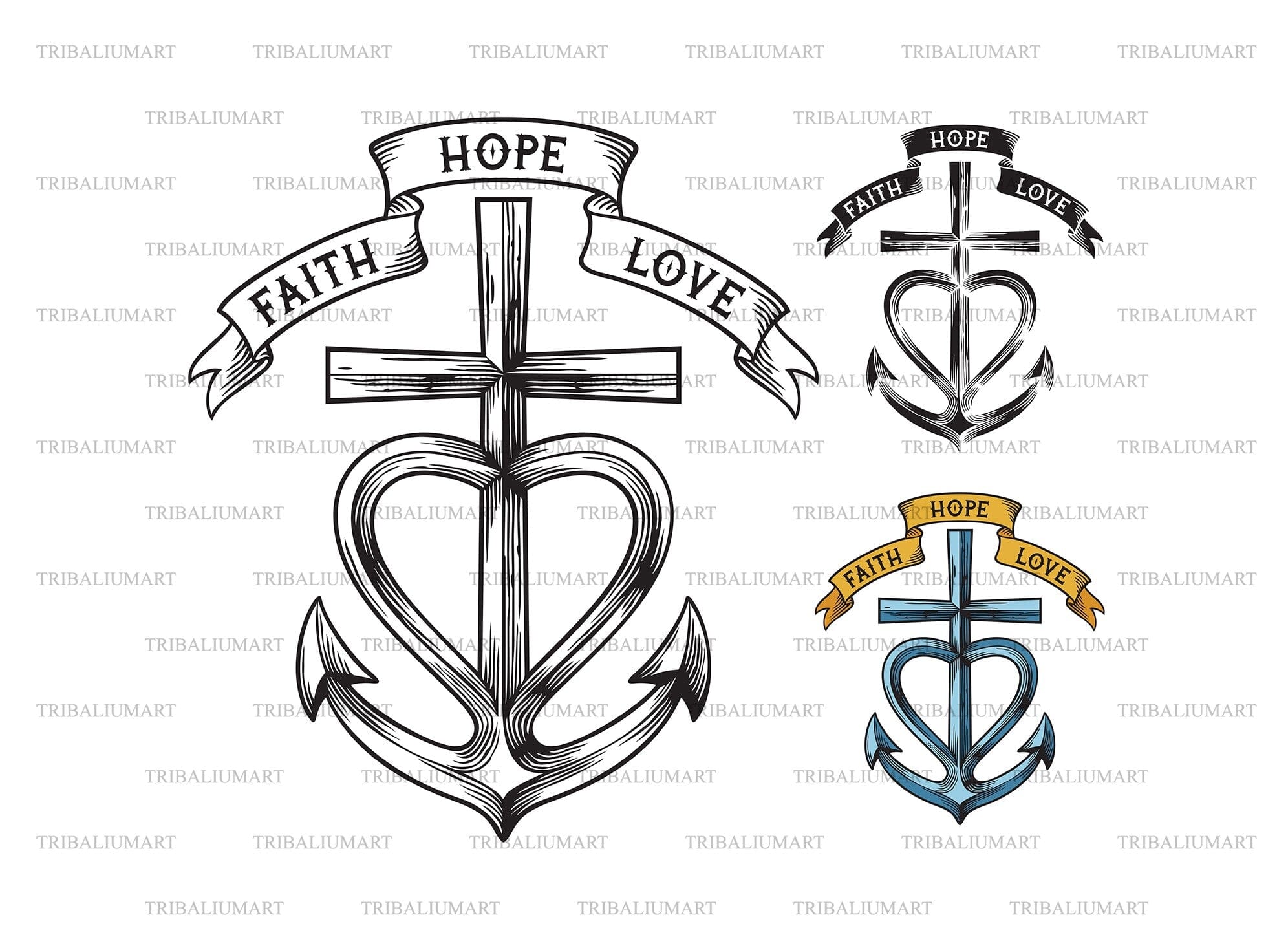 Faith Hope Love Tattoos