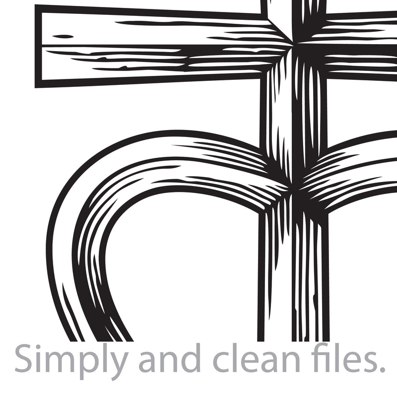 Cross, Heart, Anchor - Faith, Hope, Love symbol. Faith Sign. Cut files ...