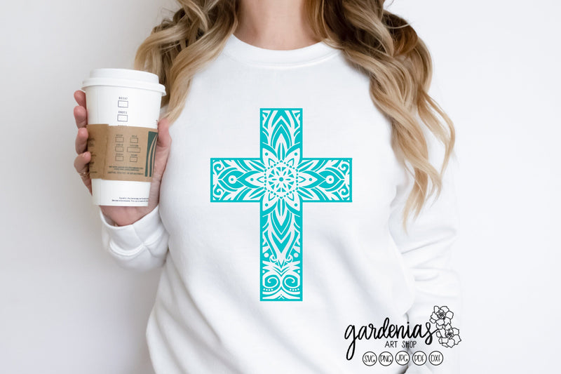 Cross Mandalas SVG Design for Cut Files - So Fontsy
