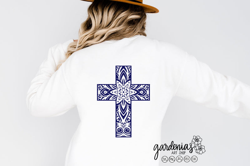 Cross Mandalas SVG Design for Cut Files - So Fontsy