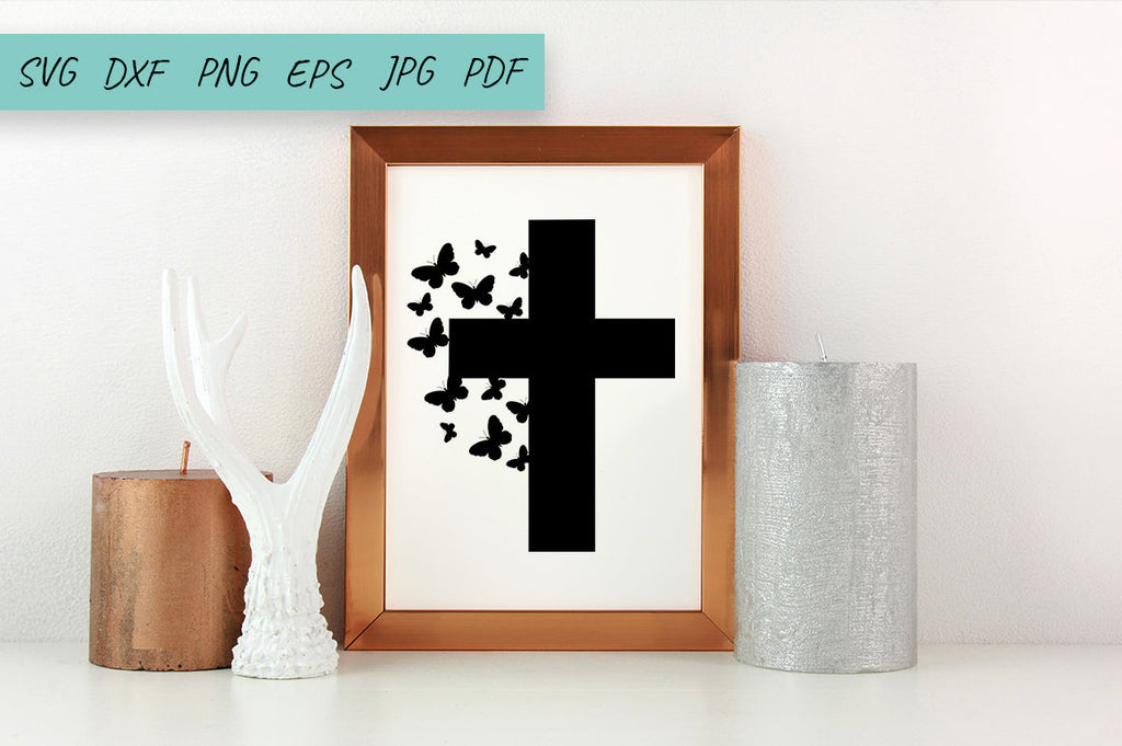 Cross svg, Butterfly SVG, Butterfly Cross SVG - So Fontsy