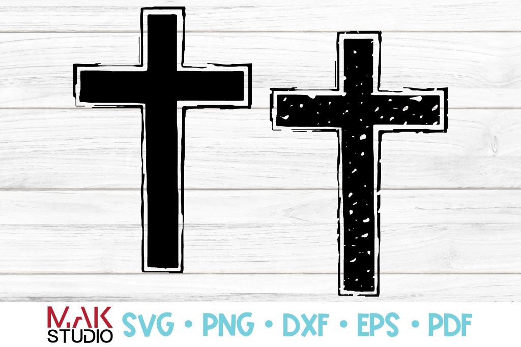 Cross svg Grunge cross svg Distressed cross svg Christ svg - So Fontsy