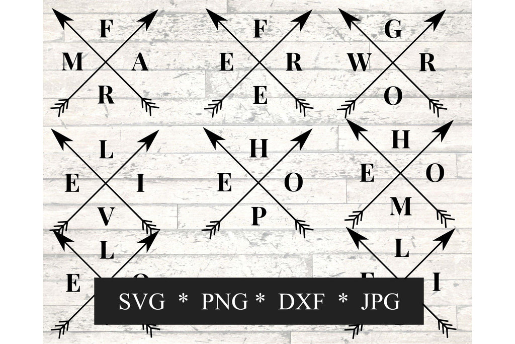 Crossed Arrows SVG Bundle - So Fontsy