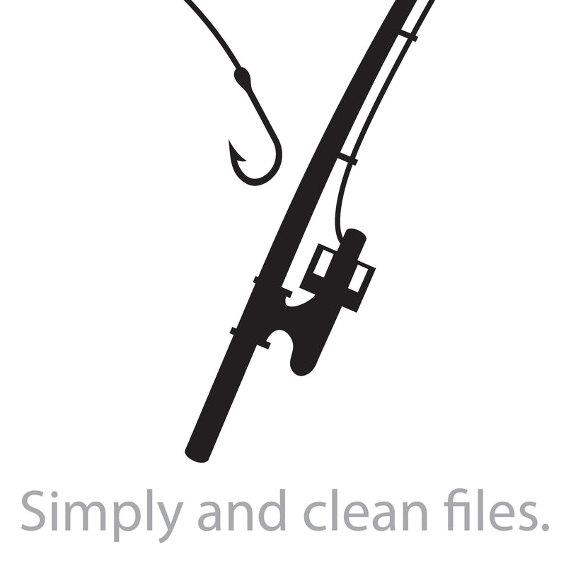 Crossed Fishing Rods. Cut files for Cricut. Clip Art silhouettes (eps ...
