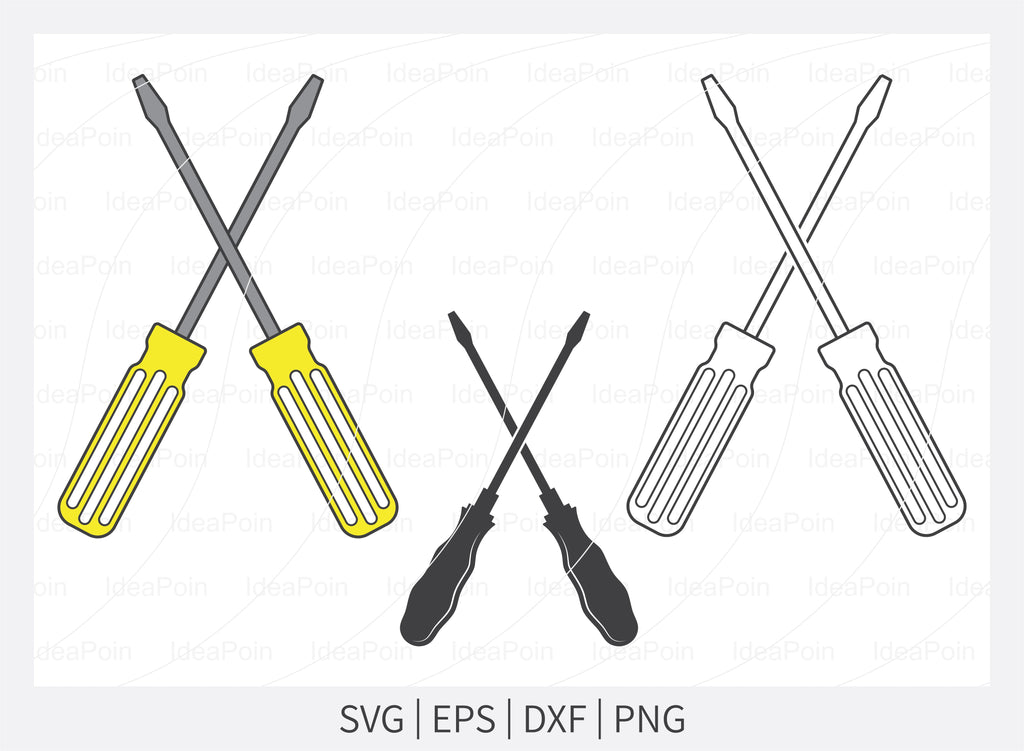 Crossed screwdrivers svg, screwdrivers SVG, screwdrivers monogram svg ...