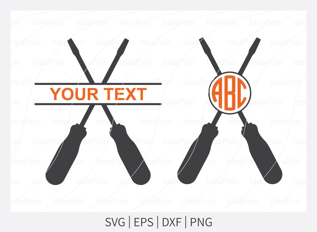 Crossed screwdrivers svg, screwdrivers SVG, screwdrivers monogram svg ...