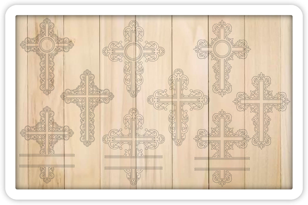 Crosses Svg, Filigree Cross Templates, Cross Monogram Frames - So Fontsy