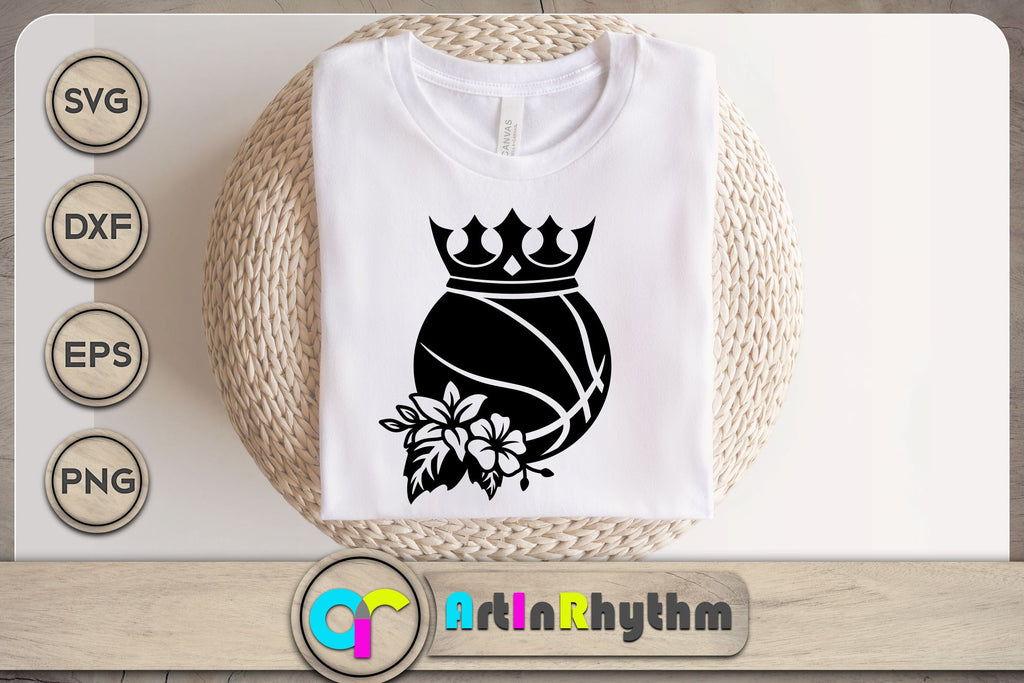 Crown basketball ball svg - So Fontsy