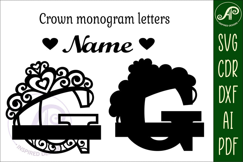 Crown capital monogram letter G SVG - So Fontsy