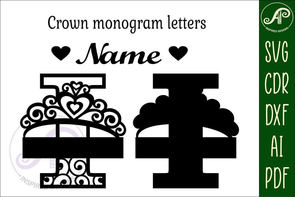 Crown capital monogram letter I SVG - So Fontsy