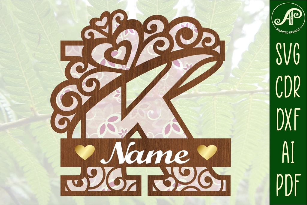 Crown capital monogram letter K SVG - So Fontsy