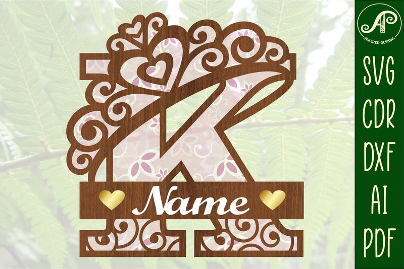 Crown capital monogram letter K SVG - So Fontsy