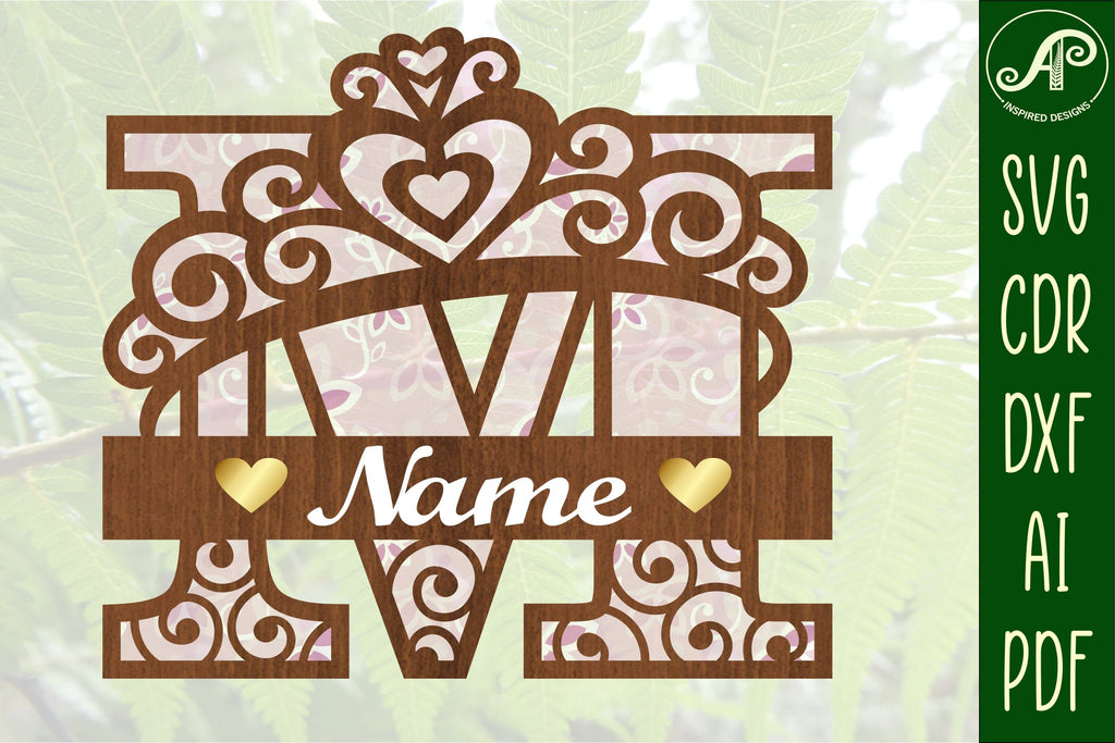 Crown capital monogram letter M SVG - So Fontsy