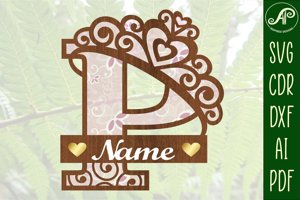 Crown capital monogram letter P SVG - So Fontsy