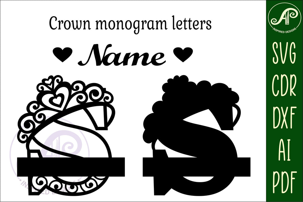 Crown capital monogram letter S SVG - So Fontsy
