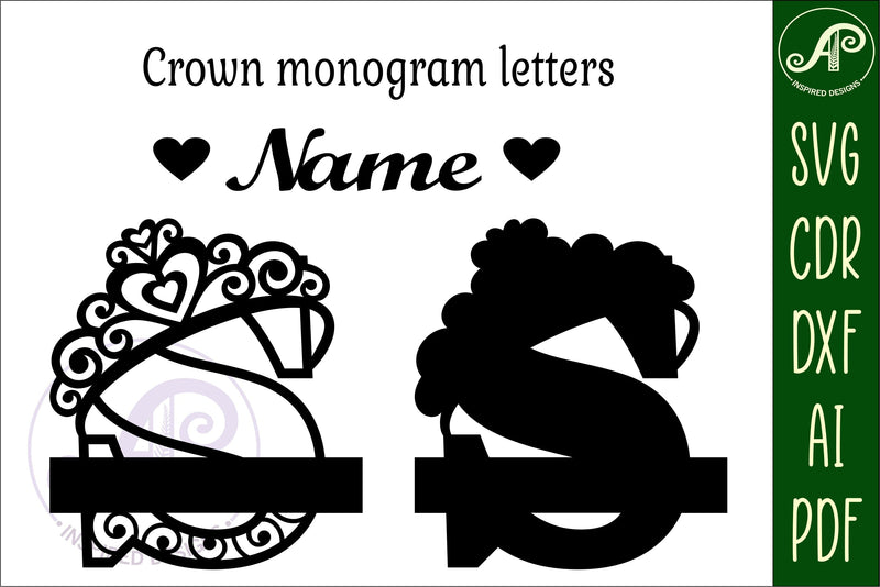 Crown capital monogram letter S SVG - So Fontsy