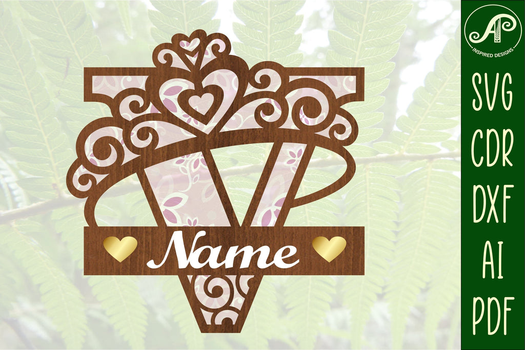 Crown capital monogram letter V SVG - So Fontsy