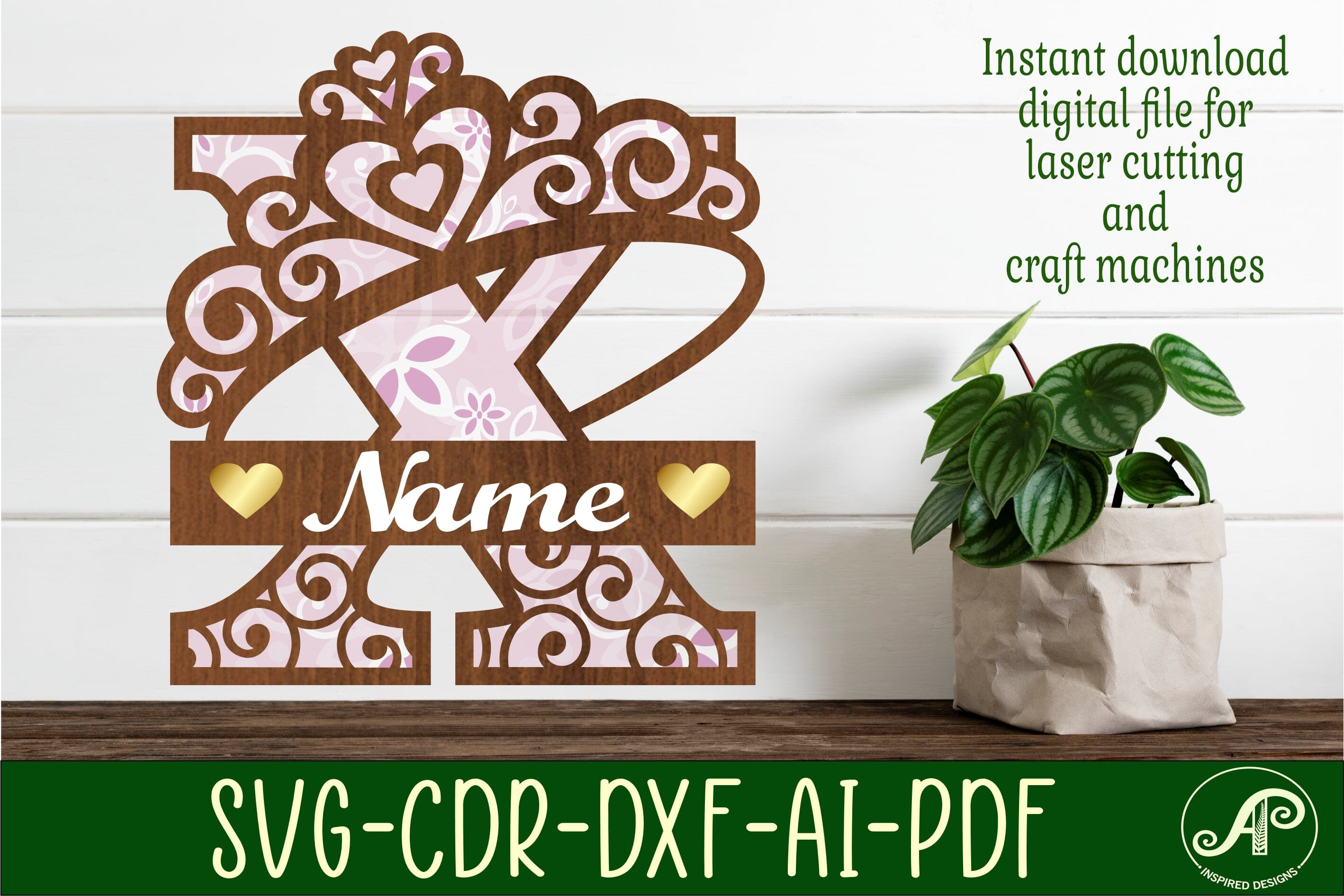 Crown capital monogram letter X SVG - So Fontsy