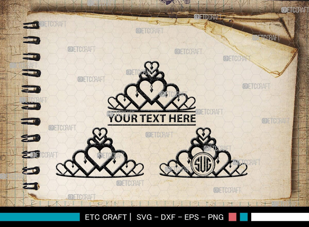 Crown Monogram, Crown Silhouette, Crown SVG, King Crown Svg, Queen ...