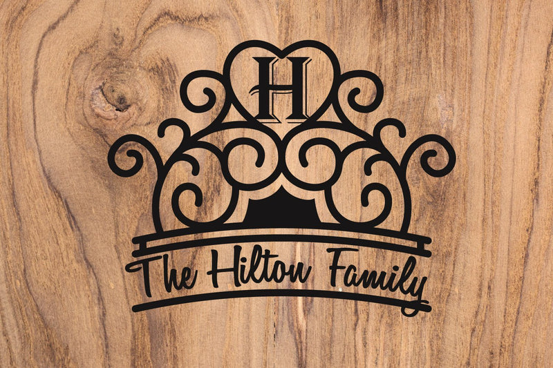 Crown split monogram cut file - So Fontsy