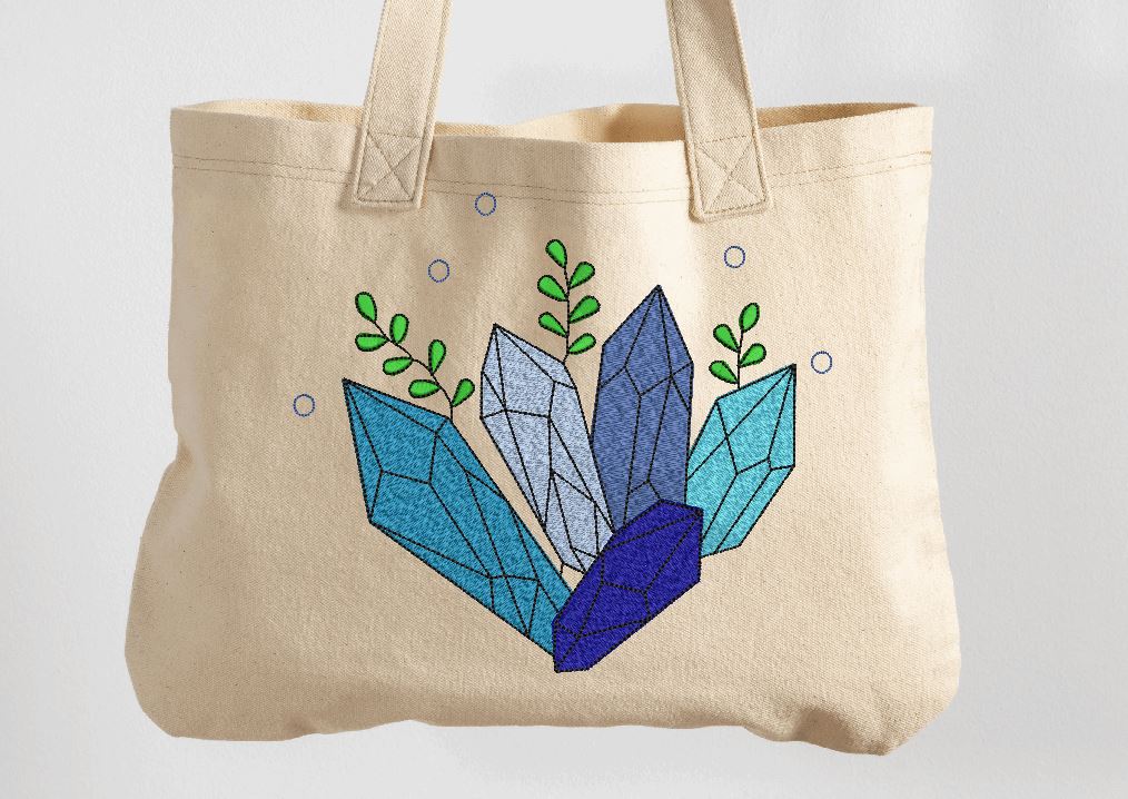 Crystals Machine Embroidery Design - So Fontsy