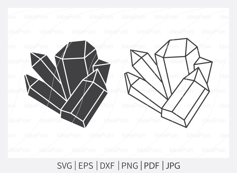 Crystals SVG, Crystal svg bundle, Crystal outnile svg, Witch svg,Witch ...