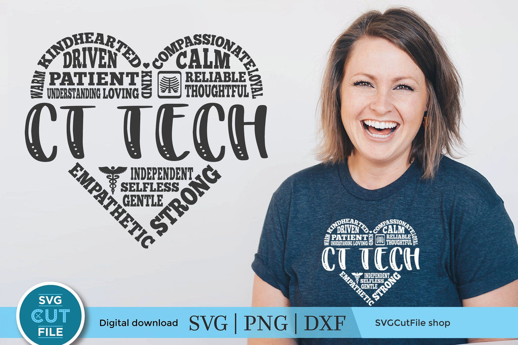 CT Tech svg, a CT Technologist svg subway art for Cricut or Silhouette ...