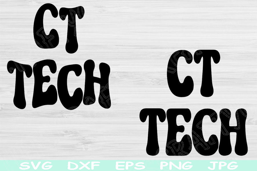 CT Tech Svg Dxf Png Cut Files, Computed Tomography Svg, Radiology Svg ...