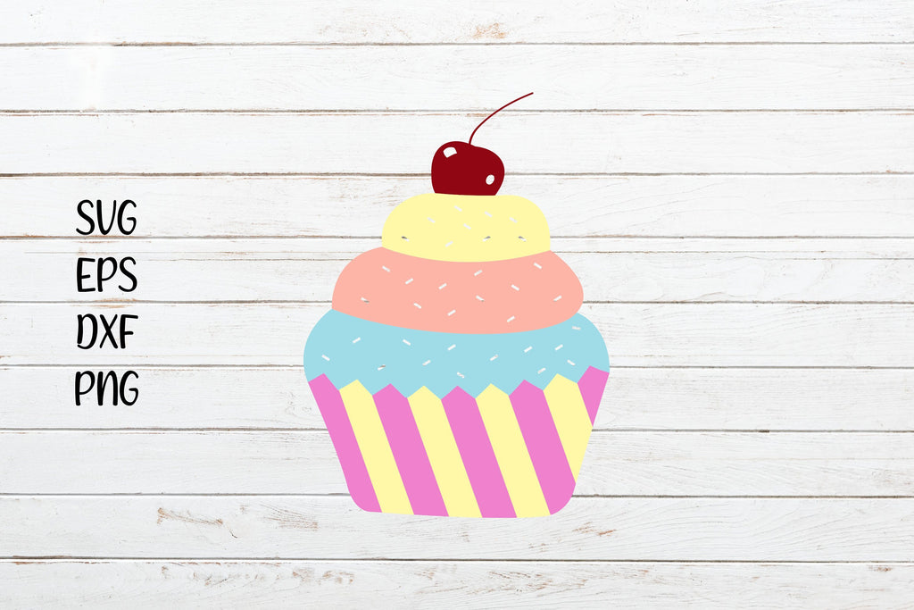 Cup Cake svg cut file - So Fontsy