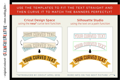 CURVE-O-MATIC Banner Bundle - Curved Text Banner Toolkit - So Fontsy