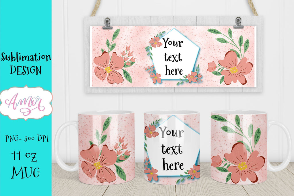 Customizable design for 11oz mug sublimation - So Fontsy