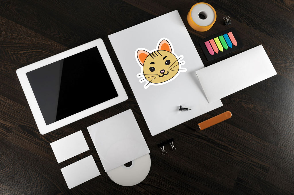 Cute Animal Face Sticker SVG Bundle - So Fontsy
