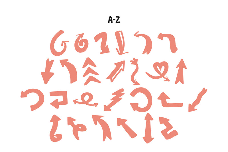 Cute Arrow - Dingbat Font - So Fontsy