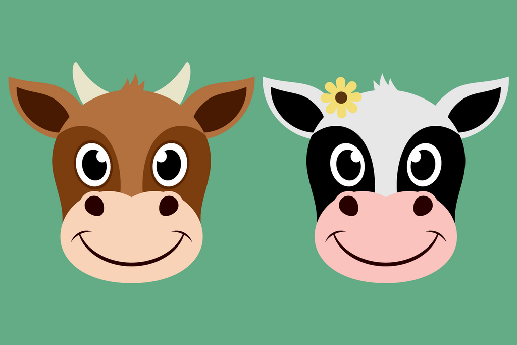 Cute Barnyard Animal Face Bundle | Farm SVG - So Fontsy