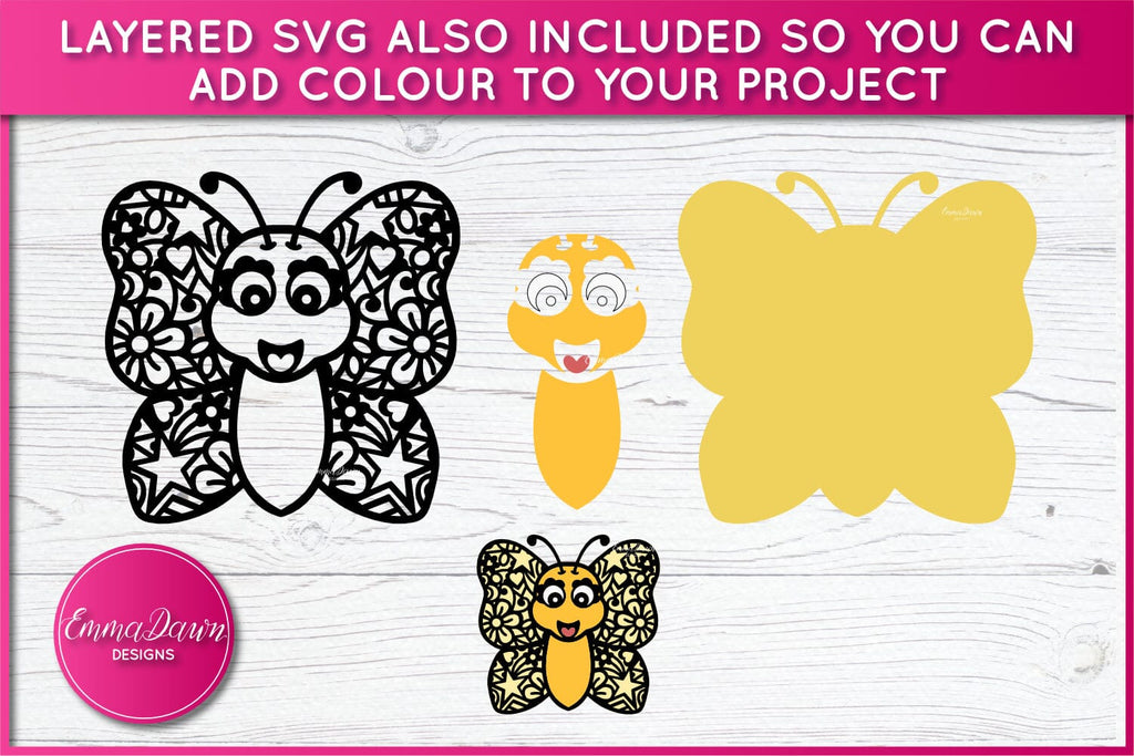 Cute Butterfly SVG Bundle - So Fontsy