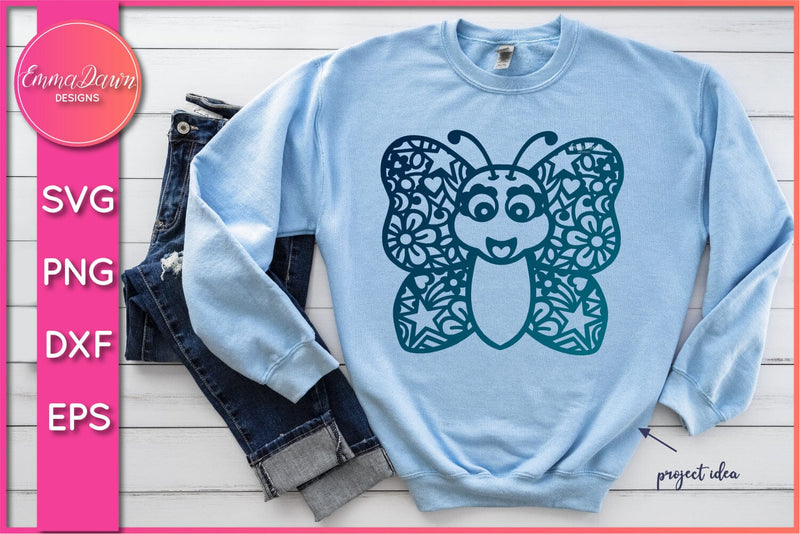 Cute Butterfly SVG - So Fontsy